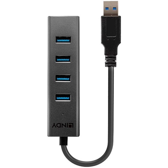 LİNDY 4 Port Usb 3.0 Hub With 30cm Fixed Usb Type A Cable 4 Port Usb 3. ...