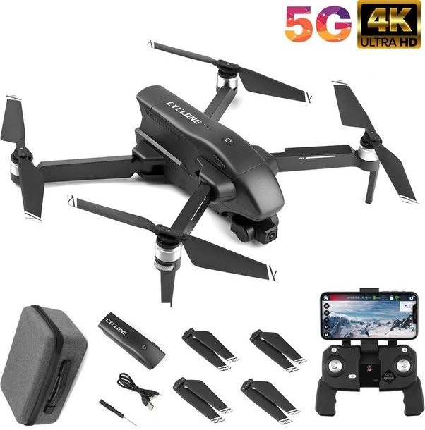 Cyclone 30DK Uçuş 4K 5g Wifi Gps Drone Çift Eksen Gimbal Kamera ...
