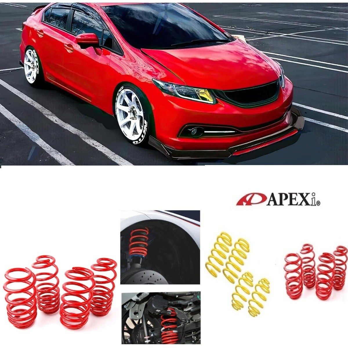 X POWER TUNİNG HONDA CİVİC FB7 2012.2016 APEXİ 3.5CM HELEZON SPOR YAY ...