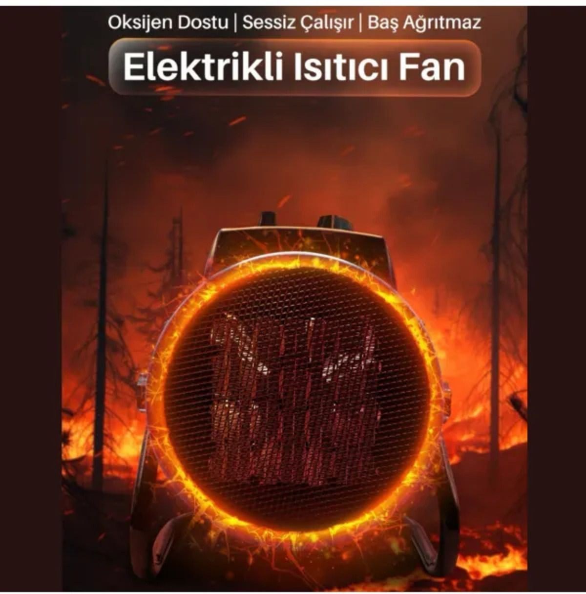 Silicon Valley Taşınabilir Elektrikli Fan Isıtıcı Portatif Elektrikli ...