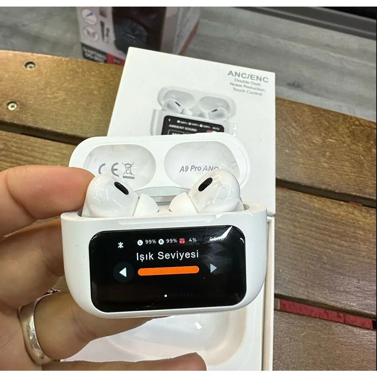 Özbek Tech Air Pro 2 Anc Dokunmatik Ekranlı Type-C Ios Android Uyumlu Bluetooth Kulaklık Fiyatı ...