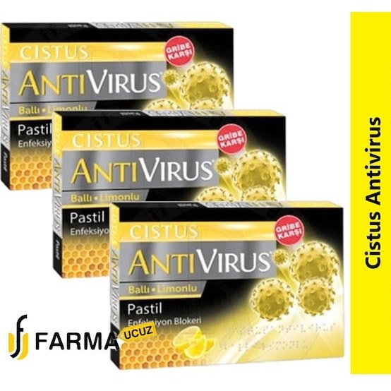 Cistus Antivirus Ballı Limonlu Pastil 3 Adet Fiyatı ve Özelliklerı - Badem