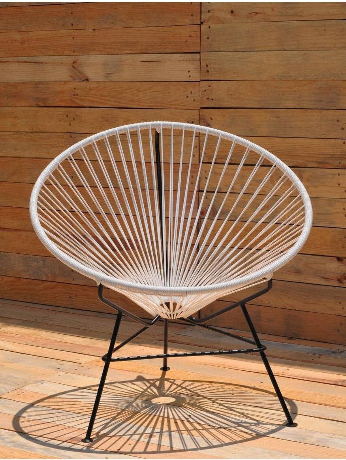 SandalyeSepeti Moon Acapulco Sandalye Beyaz Pvc Özel Örgü Fiyatı ve Özelliklerı - Badem