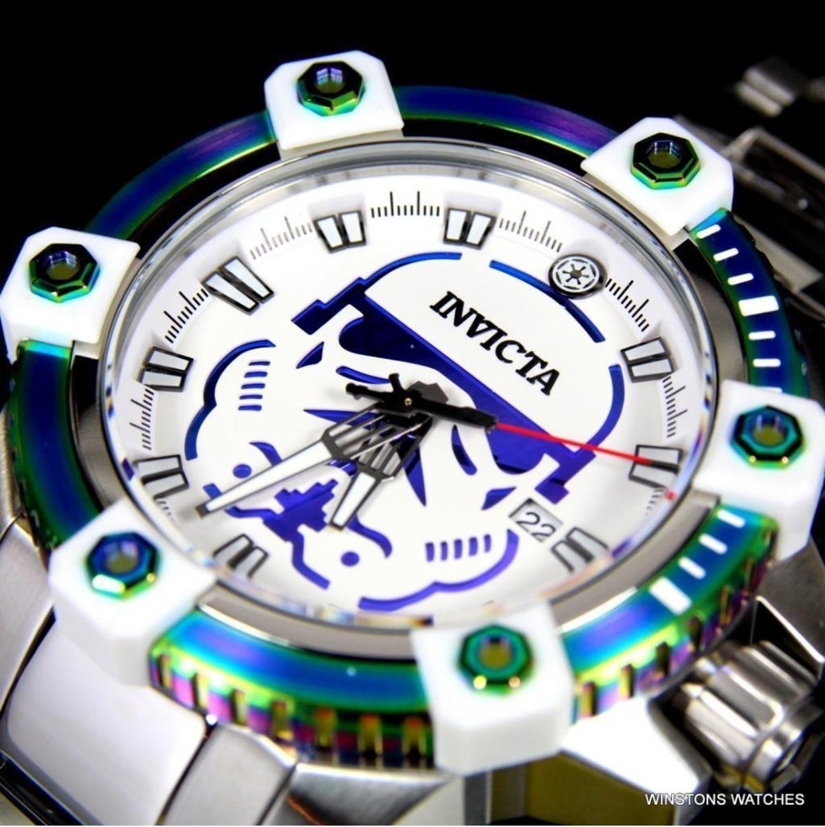Star Wars Storm Trooper Octane 48mm Automatic Iridescent Steel Erkek ...