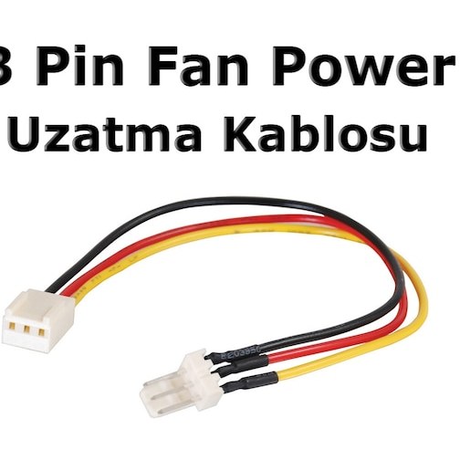 3 Pin Fan Power Güç Elektrik Uzatma Kablosu 10Cm Fiyatı ve Özelliklerı ...