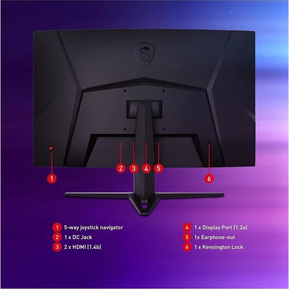 MSI 27'' G27C4 E2 Curved 1500R Va 1920X1080 (Fhd) 16:9 170HZ 1ms ...