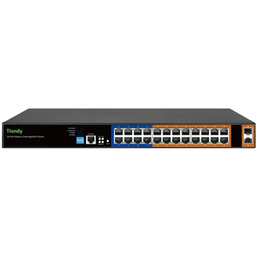 Prope TIANDY YPS-3024G-2SFP-L2 24 Port Gigabit Layer2 Yönetilebilir AI ...