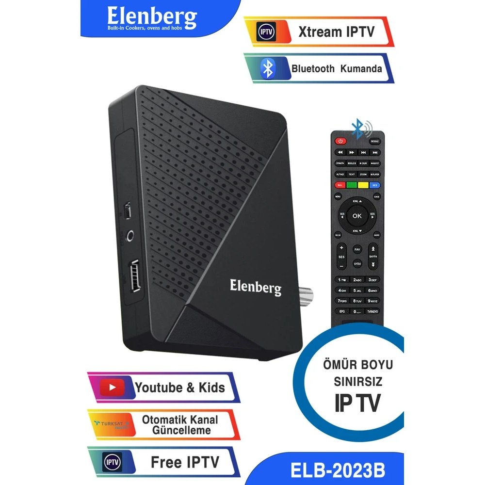 Elenberg Internet Tv Destekli Bluetooth Kumandalı Full Hd Uydu Alıcı ...