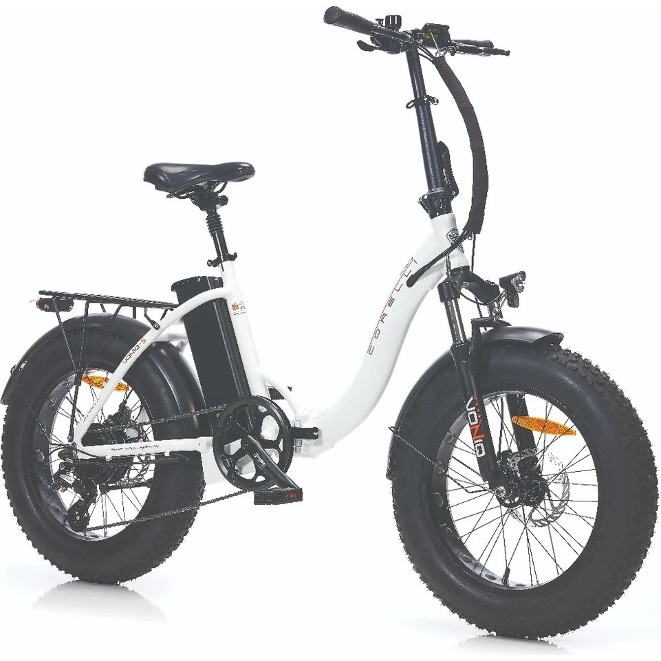 Corelli Vonıq Rım 20 Jant Elektrikli Bisiklet Katlanır Fat Bike Beyaz ...