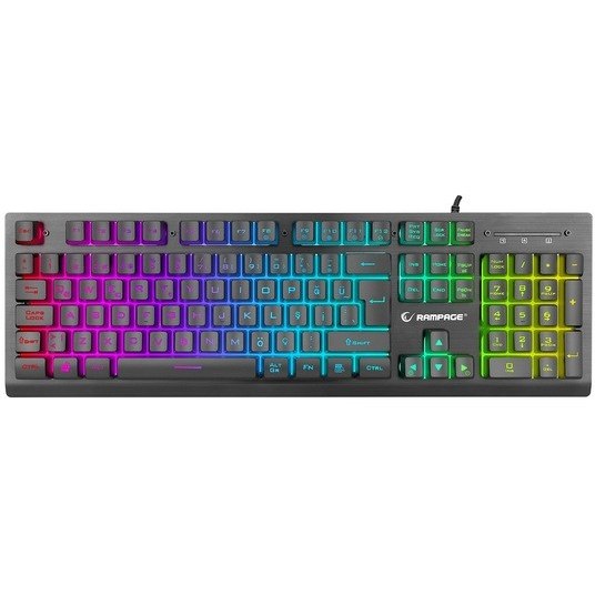 Rampage MIRACLE K2 RGB Işıklı Membrane Switch Gaming Oyuncu Klavye ...