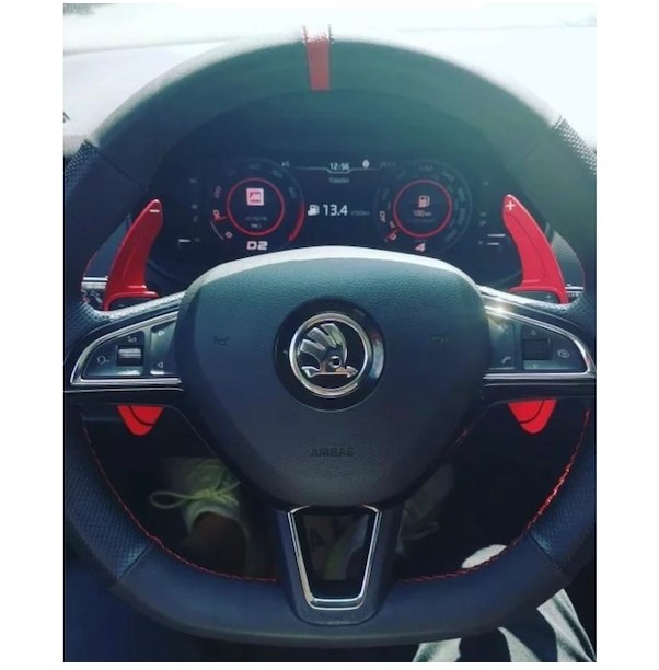Skoda Octavia F1 Paddle Shifter Vites Kulakçık Kırmızı Fiyatı ve ...