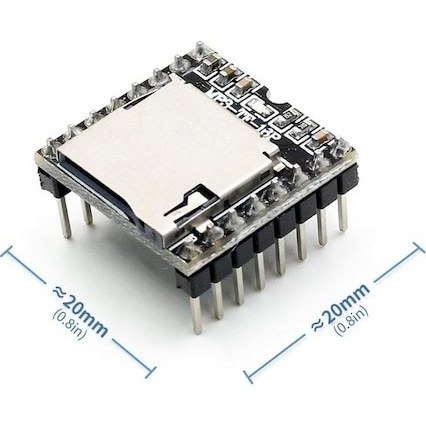 MP3-TF-16P Mini Mp3 Player Modülü Wav Ses Çalma Oynatıcı Micro Sd ...
