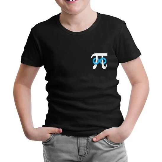 Lord T-Shirt Matematik - Pi Sonsuz Işareti Logo Siyah Çocuk Tshirt ...