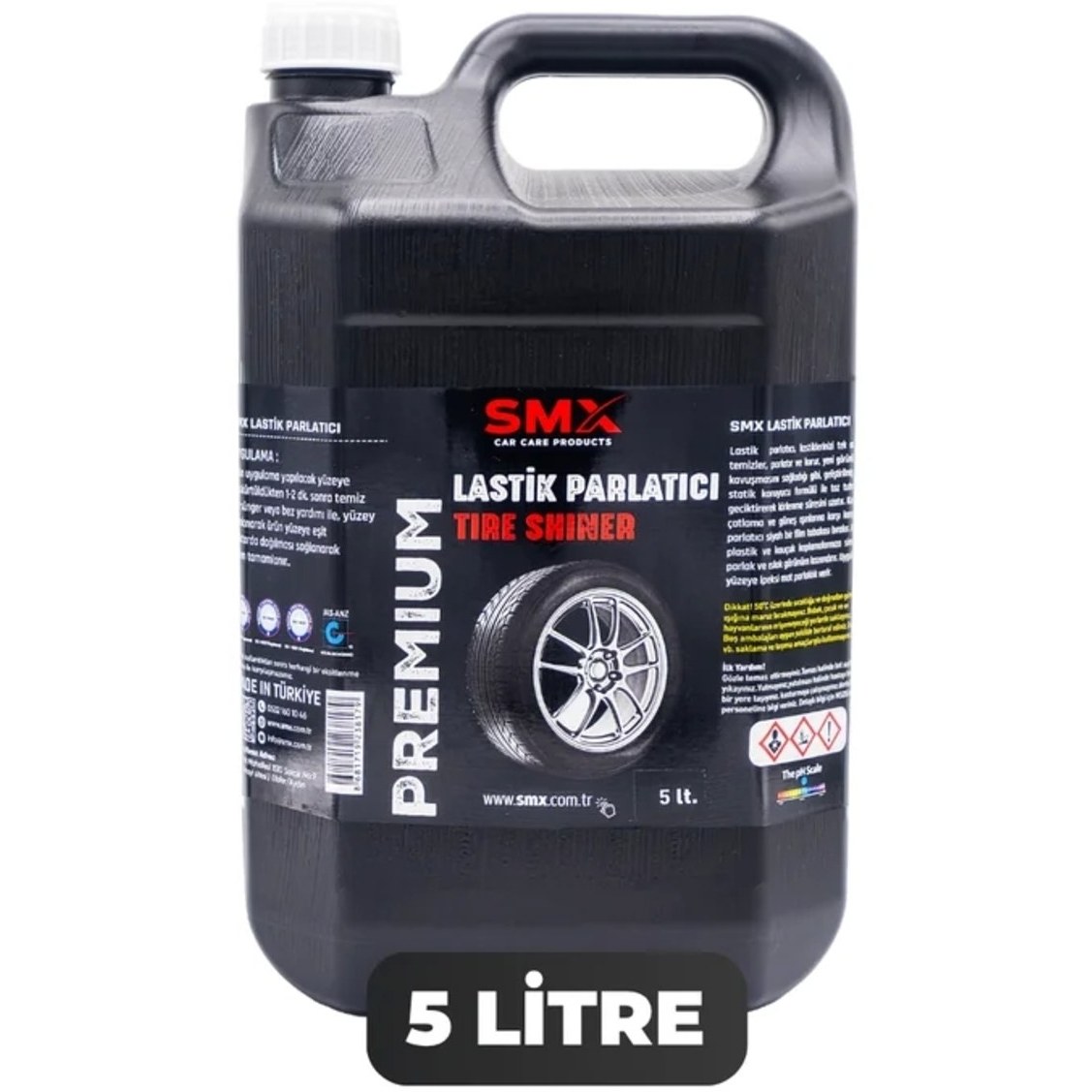 SMX Lastik Parlatıcı 5 Lt. Fiyatı ve Özelliklerı - Badem