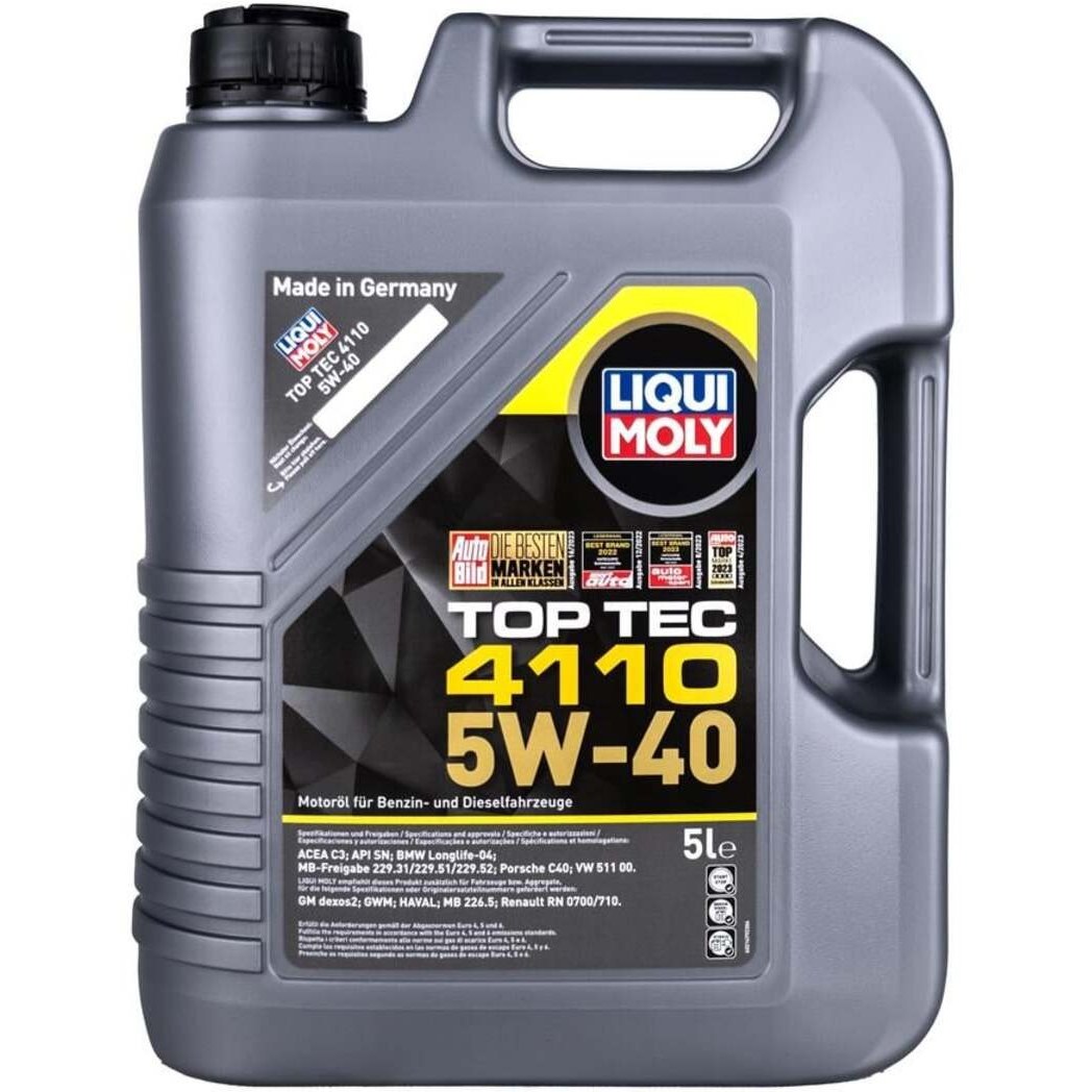 Liqui Moly 5w/40 21479 Top Tec 4110 5lt (DİZEL & BENZİNLİ) Fiyatı ve ...