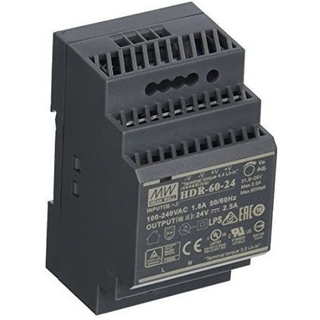 Mean Well Hdr-60-24 24VDC 2.5AMP Dın Rail Stepshape Güç Kaynağı Fiyatı ...