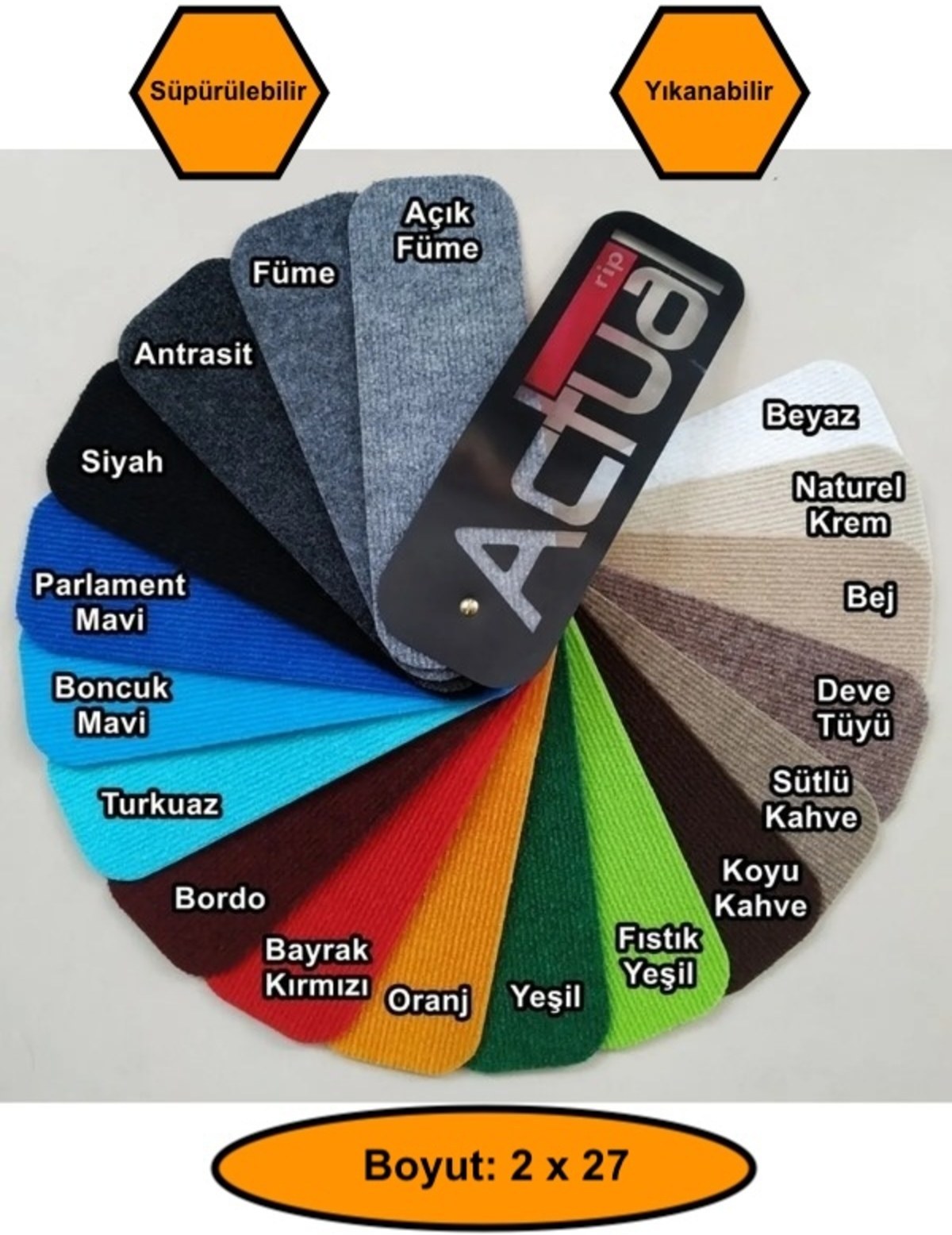 MRT PLASTİK ZEMİN İÇİN RİP HALI, HALIFLEX ZEMİN KAPLAMA HALISI, 2X27 ...