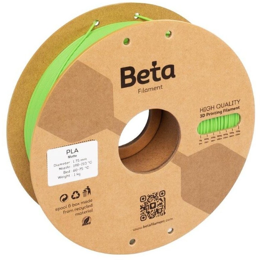 Beta Filament Beta PLA-Matte Filament Scallion Green Fiyatı ve ...