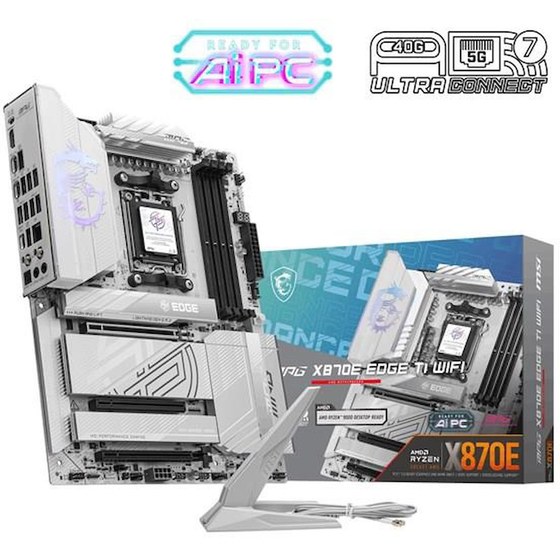 MSI MPG X870e EDGE TI WIFI7 DDR5 RGB HDMI-DP USBC PCIE 5.0 AM5 ATX ...