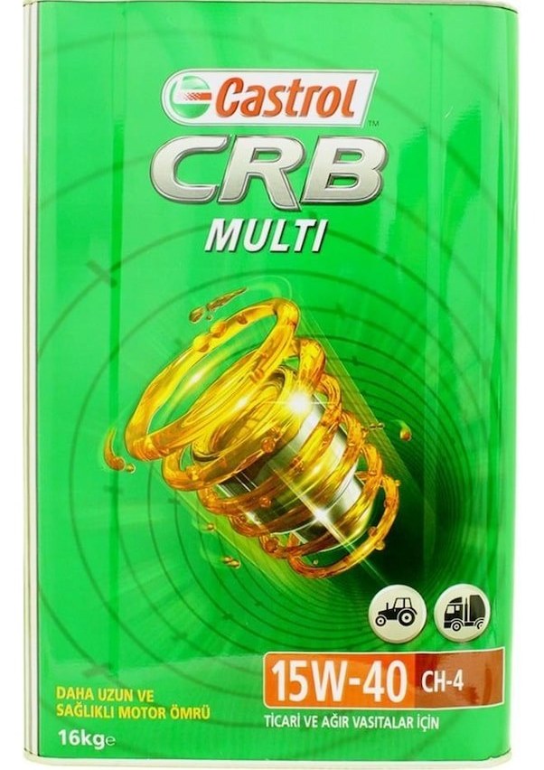 Castrol CRB Multi 15W-40 CH-4 Motor Yağı 16 KG Fiyatı ve Özelliklerı ...
