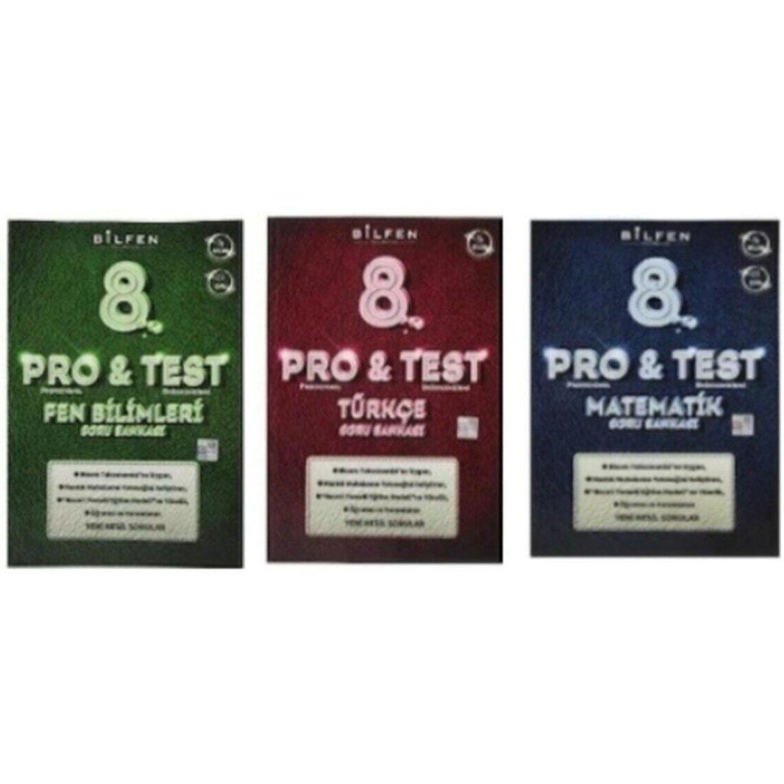 Bilfen Yayıncılık Bilfen Pro Test 8. Sınıf Matematik - Fen -türkçe Soru ...