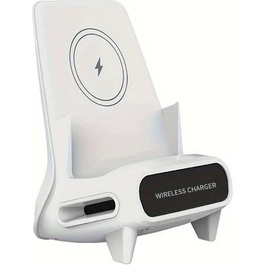 Cloudstore Fengyang Beyaz Kablosuz Şarj Standı Hoparlörlü Manyetik Taban Usb C 3d Ses Ev Ofis ...