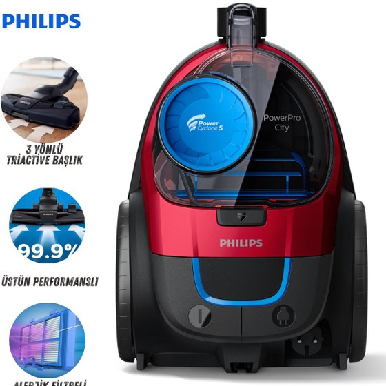 Philips Powerpro City Powercyclone 5 Torbasız Elektrikli Süpürge - HEPA ...