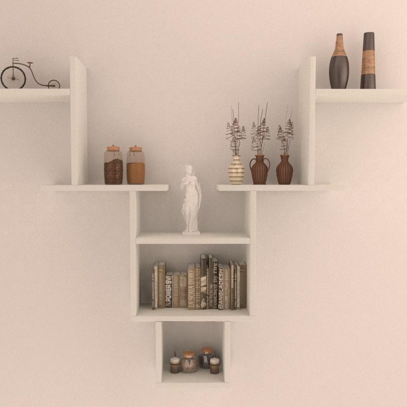 WOLF DUVAR RAFI BEYAZ ( PARLAK ) Fiyatı ve Özelliklerı - Badem