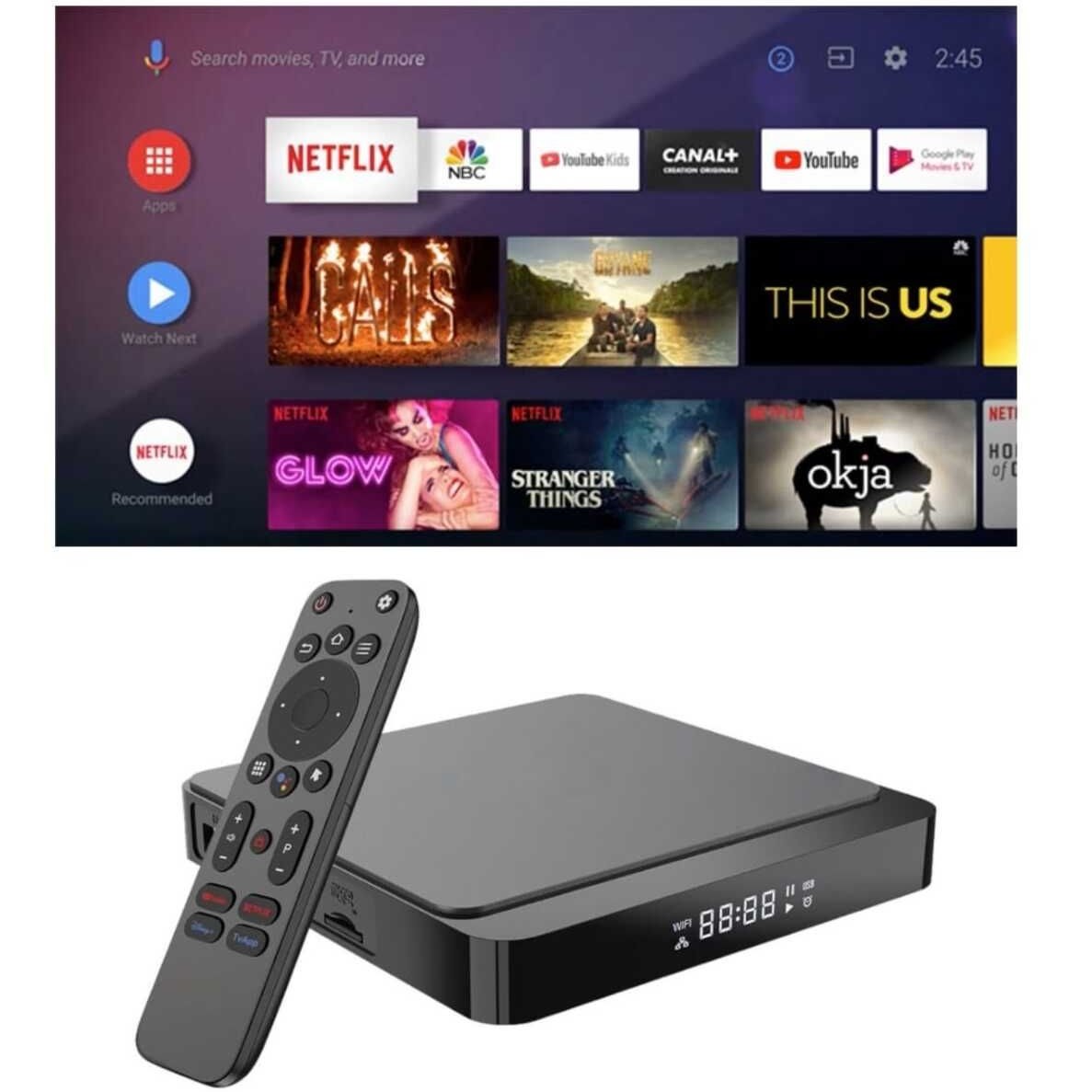 Smartbox Box 4K Android TV Box Medya Oynatıcı / Çanaksız Tv / Sinema ...