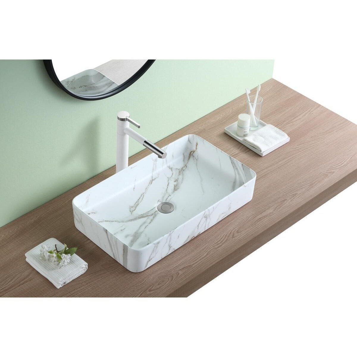 PUROSER Royal Matt Beige Tezgah Üstü Seramik Lavabo Fiyatı ve ...