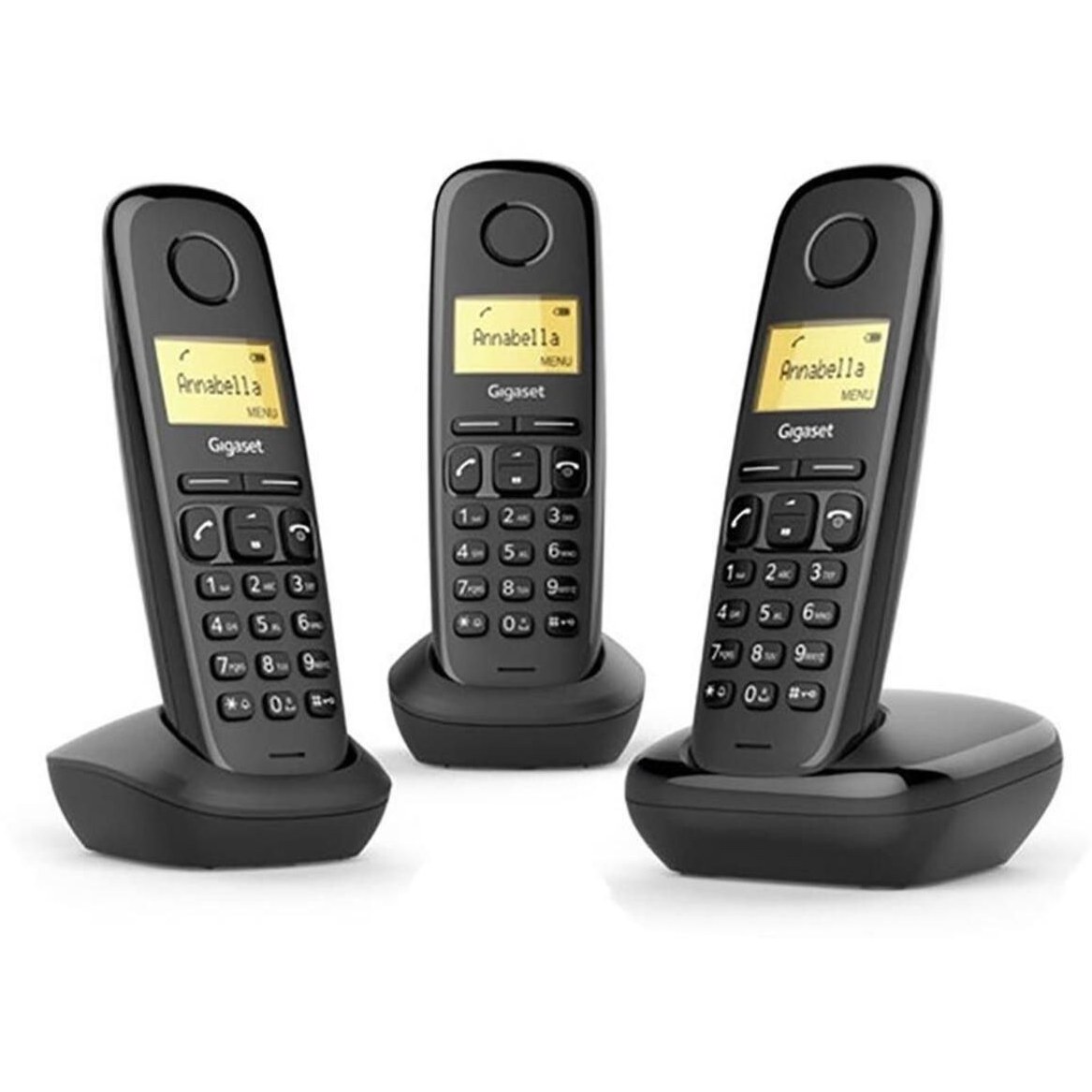 GIGASET 1 Harici 3 Dahili Dect Telsiz Kablosuz Telefon Santrali Siyah ...
