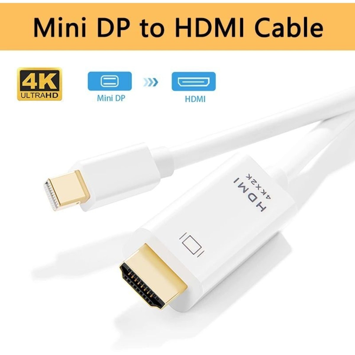 KEEPRO 4k Mini Displayport Hdmi Kablo 1.8 Metre 4k Mini Display Hdmi ...