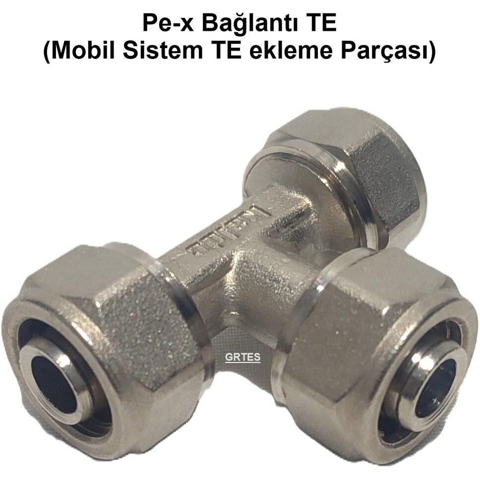 KALDE (10'lu Paket) Ø16 Pex Sabit Uçlu Te (Mobil Sistem Pex Boru ...