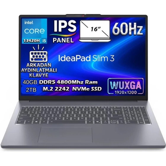 Lenovo Ideapad Slim 3 16IRH10 Intel Core I5-13420H 40GB 2tb SSD 16 ...