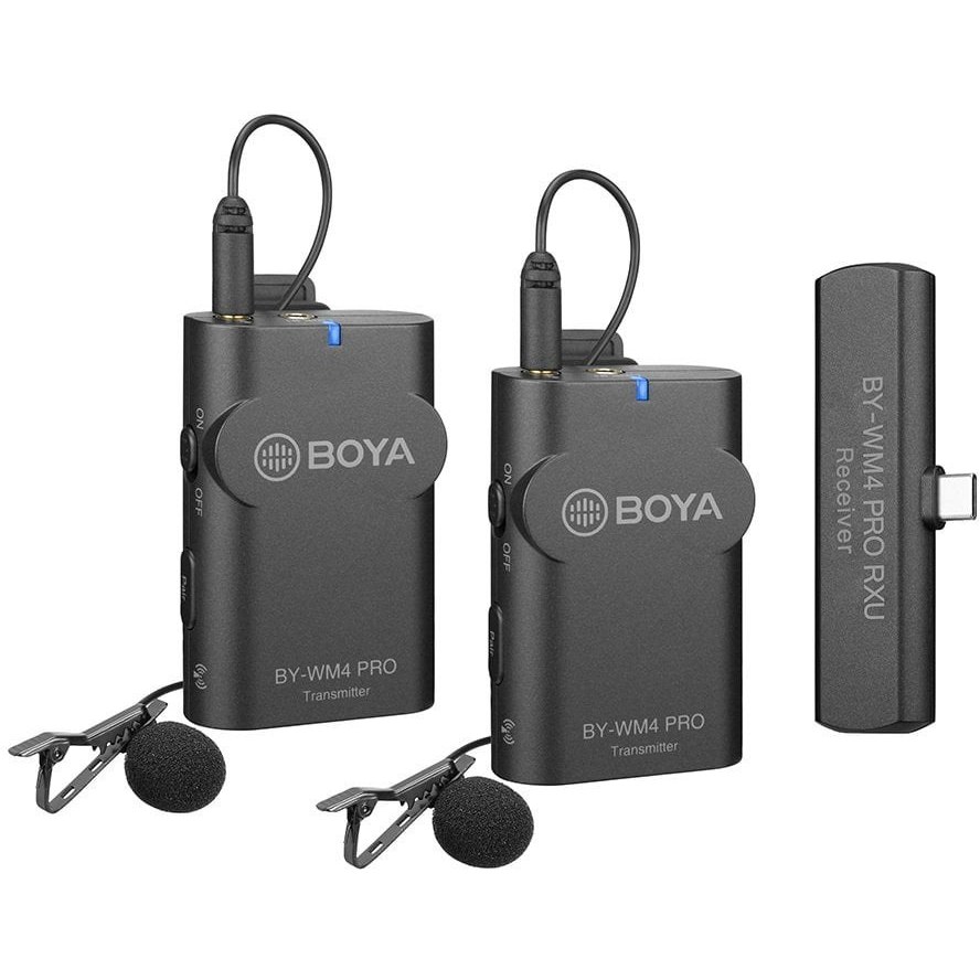 Boya BY-WM4 PRO-K6 Android Telefon İkili Kablosuz Yaka Mikrofonu Fiyatı ve Özelliklerı - Badem
