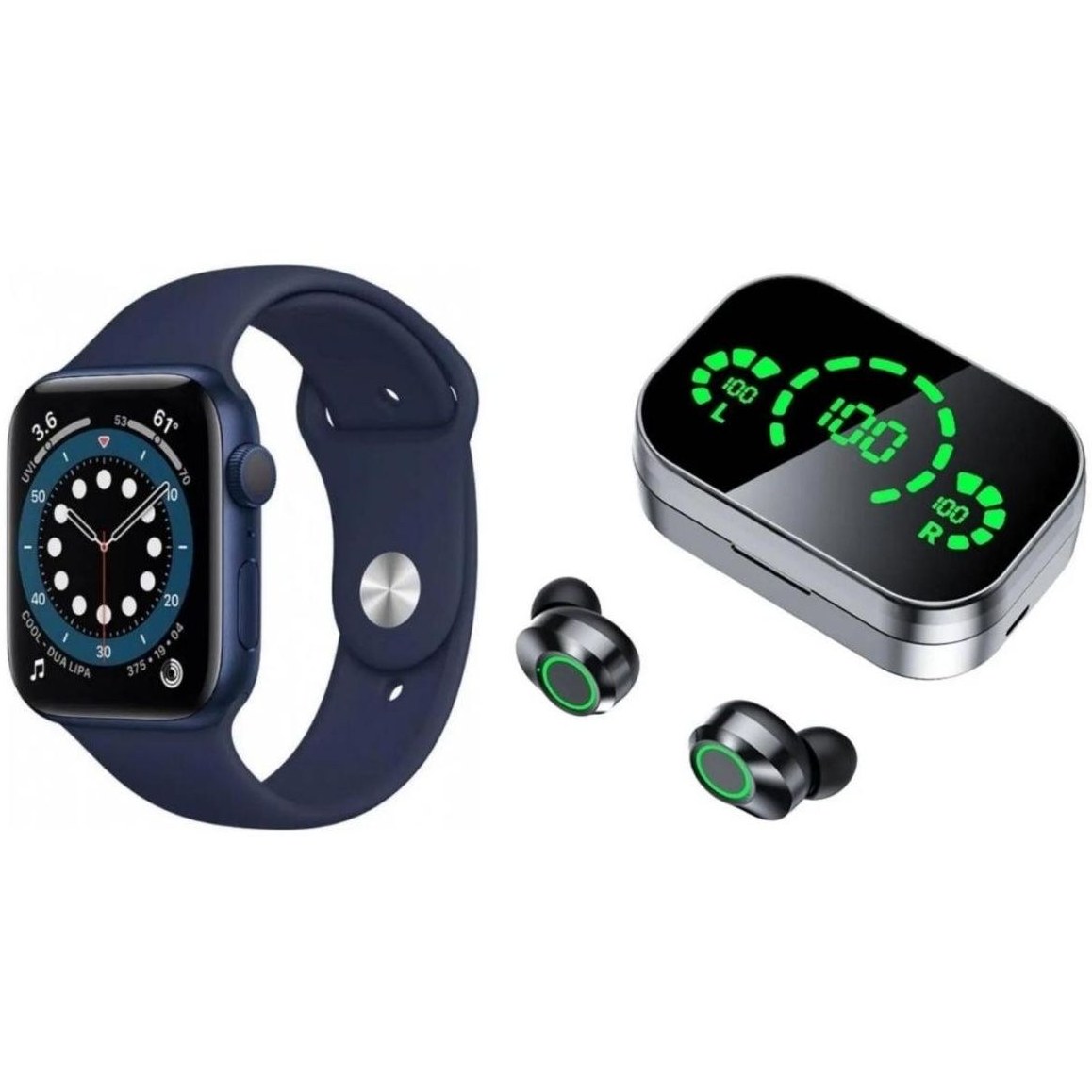 Tekno Faresi Watch 7 Akıllı Saat VE Powerbank YD03 Aynalı Kulaklık ...