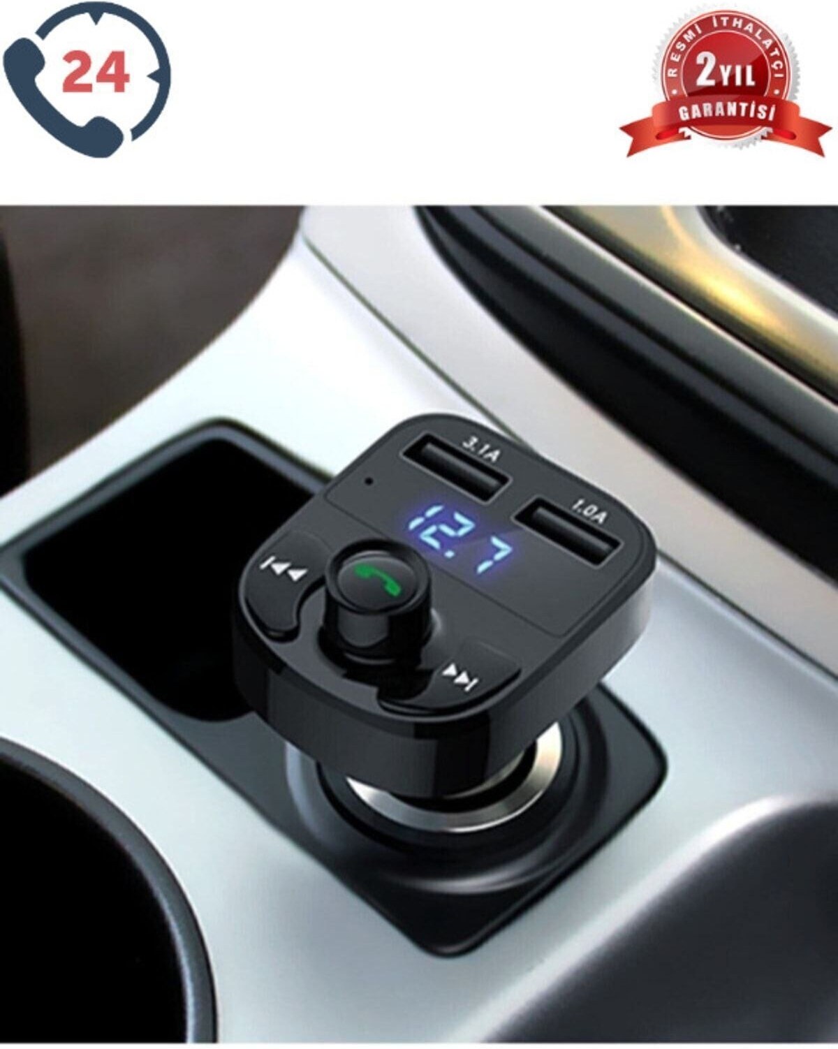 Rucas 2022 Yeni Model Car X8 Araç Fm Transmitter 5.0 Bluetooth Araç ...