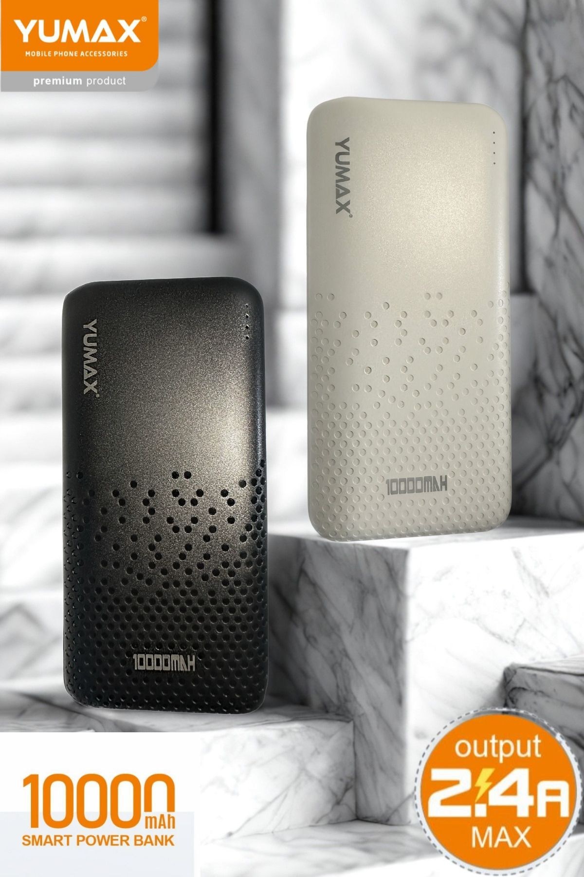 yumax 10000 mAh MX8 Powerbank | 2.4A Çift USB Çıkışlı | Hızlı Şarj ...