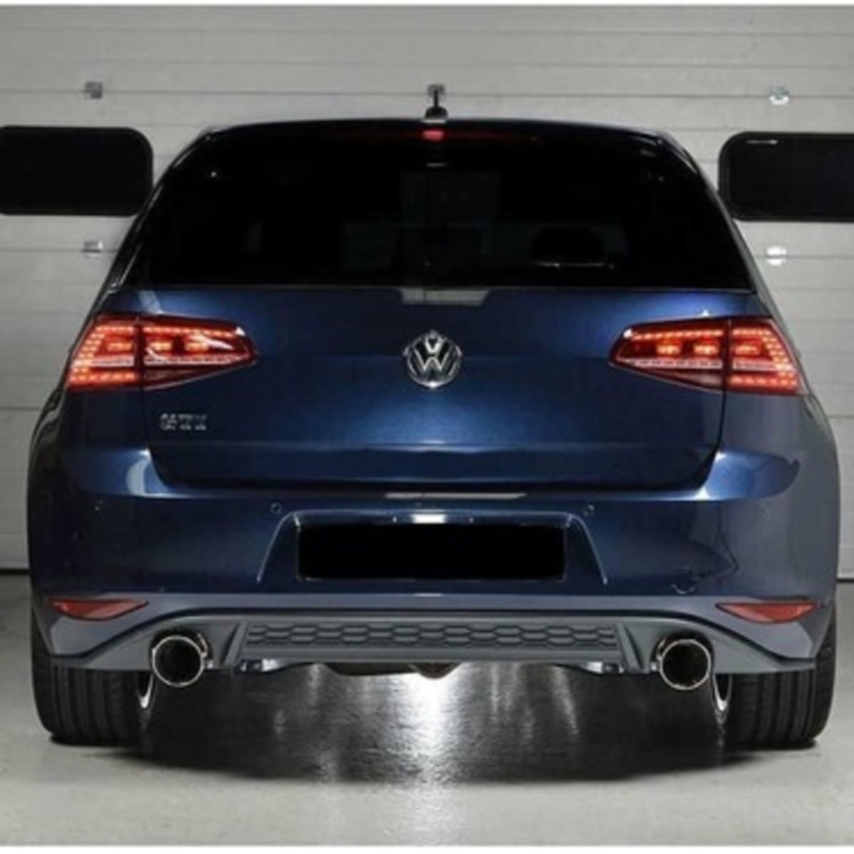 X POWER TUNİNG Vw Golf 7 2012-2016 Plastik Taivam Gti Arka Difüzör ...