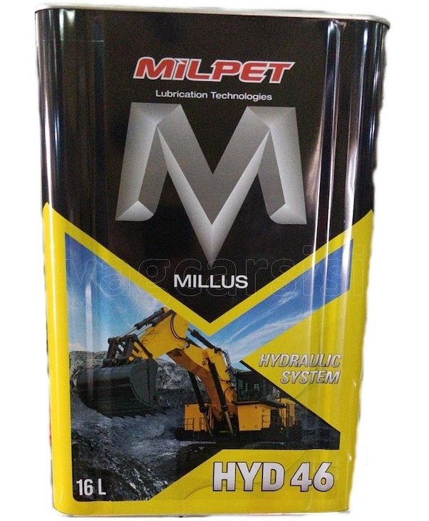 Milpet Millus 46 Teneke Hidrolik Sistem Yağı 16 L Fiyatı ve Özelliklerı - Badem