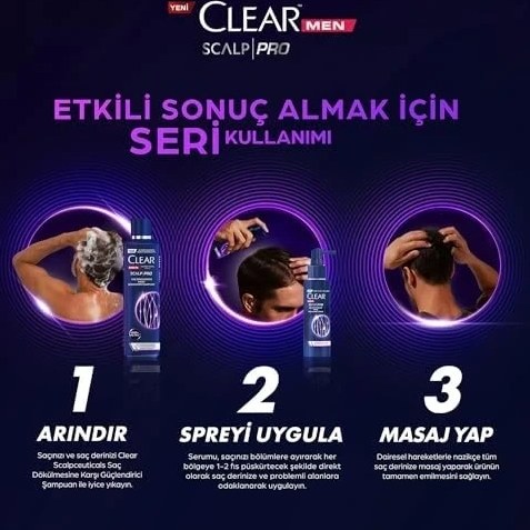 Mena Rise Clear Men Scalp Pro Güçlendirici Serum Saç Dökülmesine Karşı ...