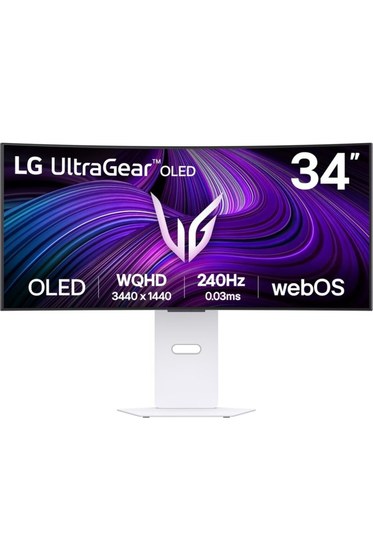 LG 34" 34GX90SA-W 240Hz 0.03MS(GTG) Wqhd OLED Displayhdr True Black 400 ...