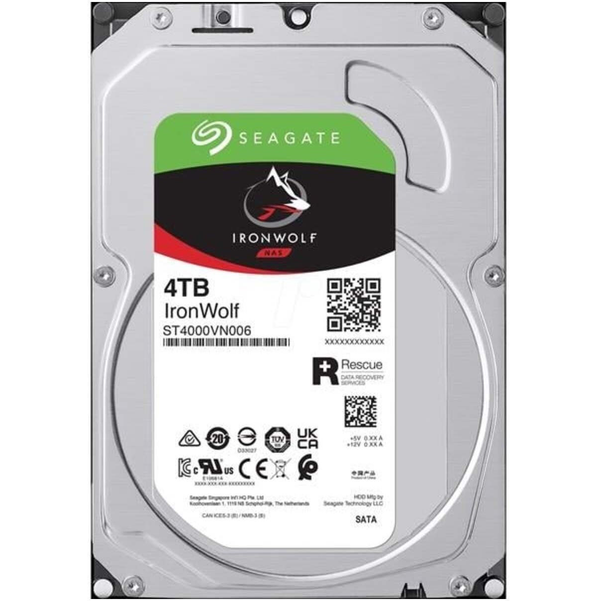 Seagate 3.5" 4tb Ironwolf St4000vn006 5400 Rpm 256mb Sata-3 Nas Diski ...