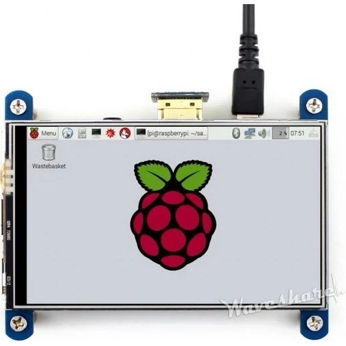 Waveshare 4 Inch HDMI Rezistif Dokunmatik IPS LCD Ekran - 800×480 ...