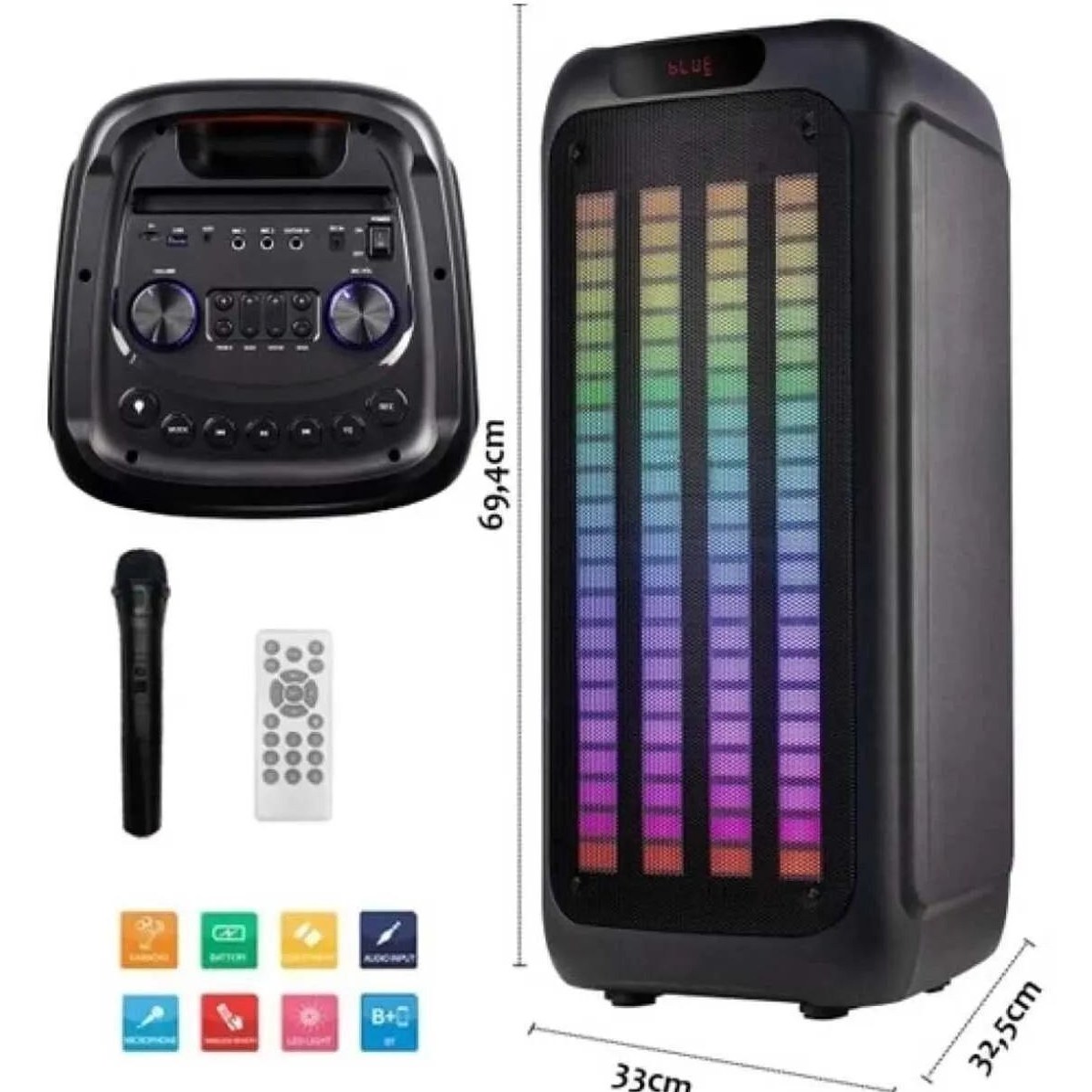 T G Taşınabilir Bluetooth Hoparlör Mikrofonlu Hoparlör Parti Toplanti ...