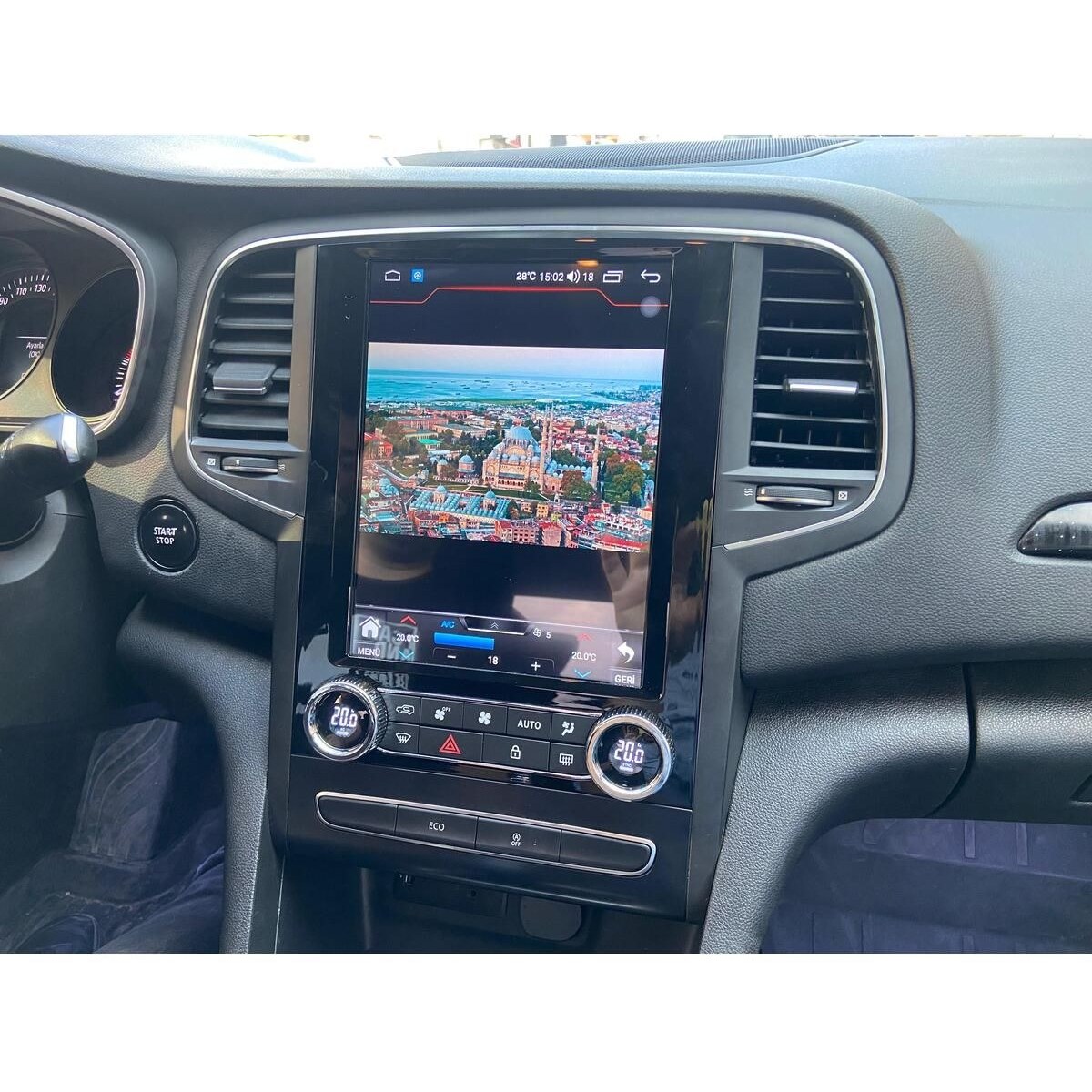 Navicars RENAULT MEGANE 4 Uyumlu ANDROİD CARPLAY DİJİTAL KLİMA PANELLİ ...