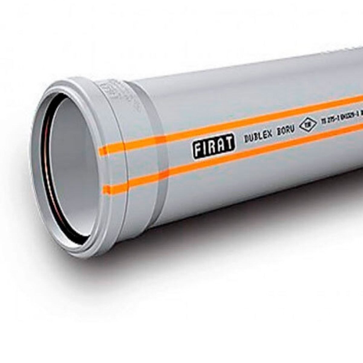 FIRAT BORU 50x500 Dublex Pvc Pimaş Boru Fırat Plastik 10 Lu Paket ...