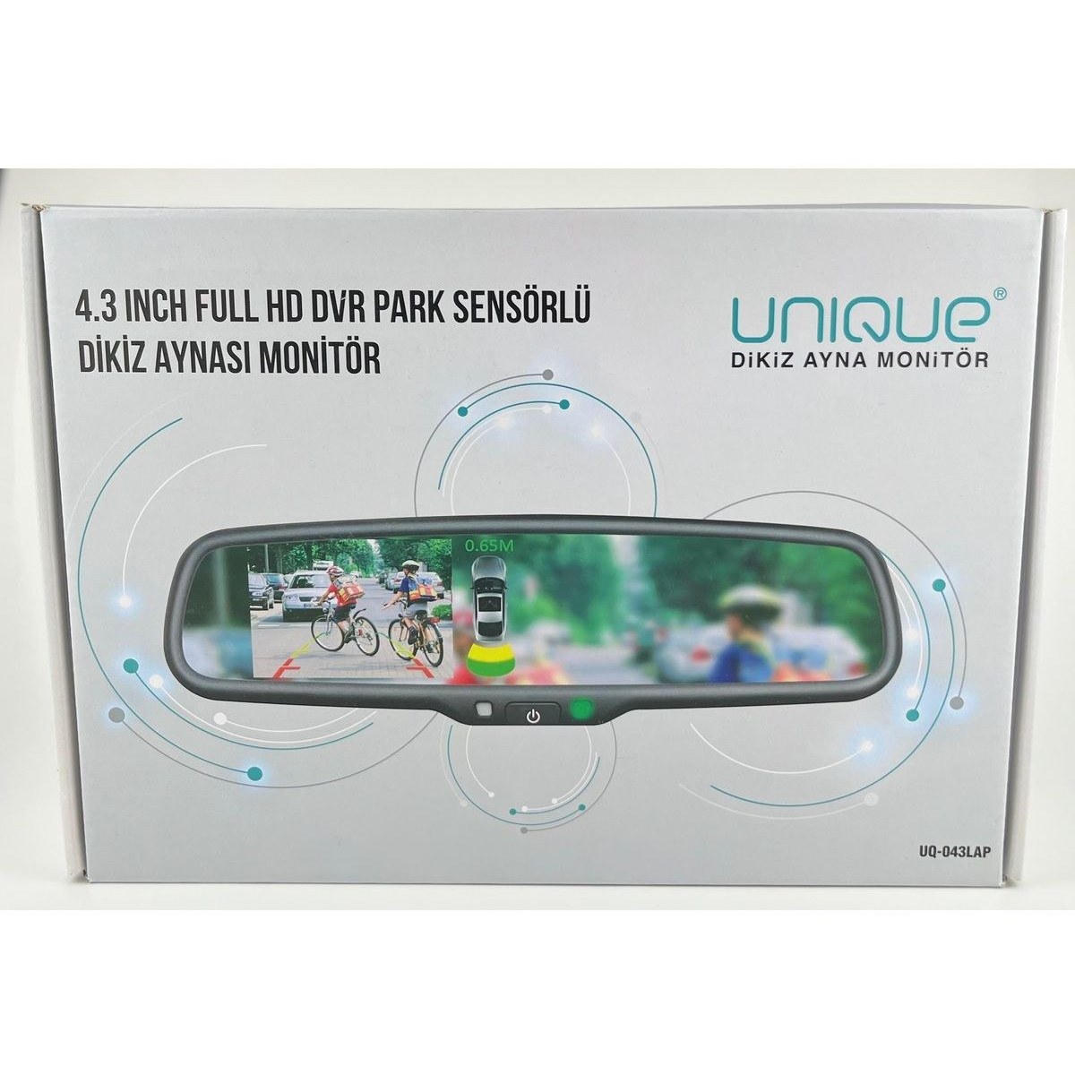 Unique ® Uq-043lap Full Hd Dvr Geri Görüş Kameralı Park Sensorlu Dikiz Ayna Monitör Fiyatı ve ...