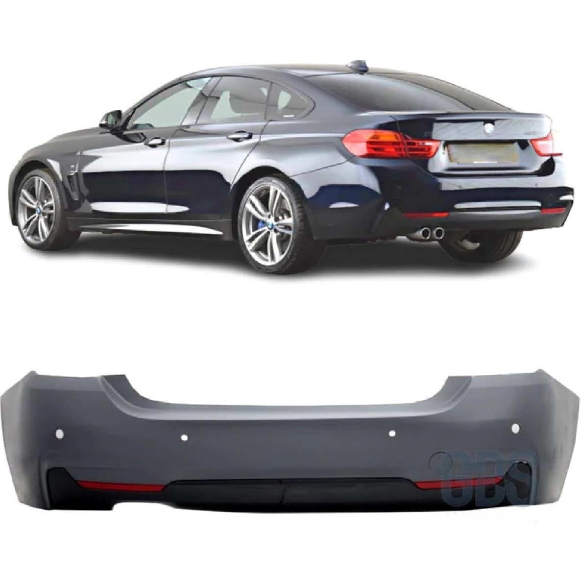 X POWER TUNİNG Bmw F36 uyumlu 2015- 4.seri Plastik M.tech Arka Tampon ...