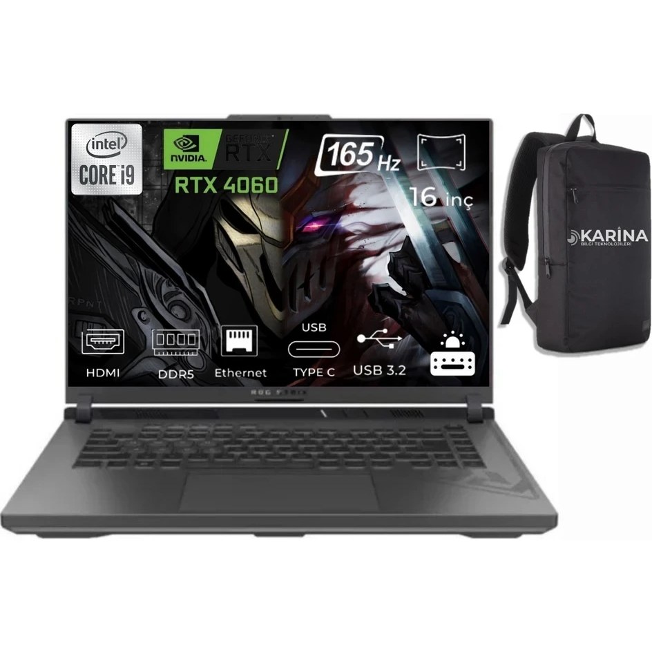 Asus Rog Strix G16 G614JVR-N3096-29 Intel Core I9 14900HX 16GB 2tb+2tb ...